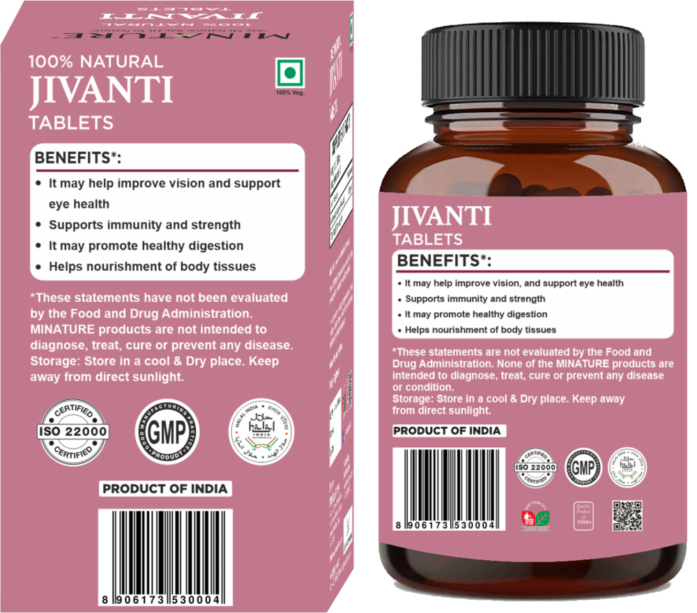 100% Natural Jivanti Tablets 90 tabs | 600mg | Jeewanti – Ayurveda Store NZ