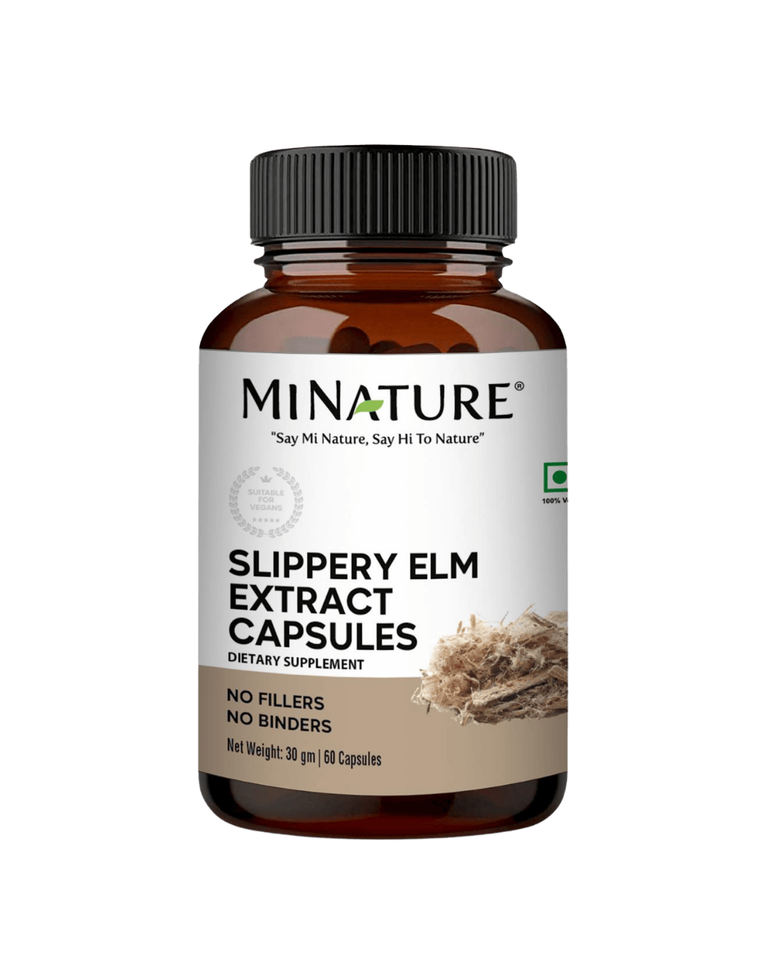 Natural Slippery Elm Extract Capsules | Minature | Supplements ...