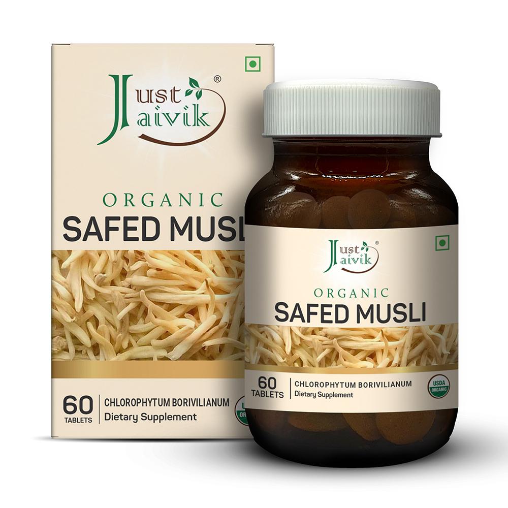 Organic Safed Musli Tablets 600mg – Ayurveda Store NZ